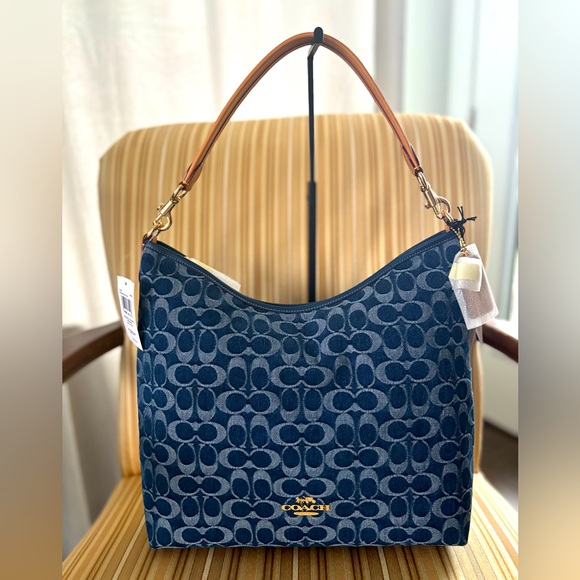 Coach | Bags | Coach Signature Denim Laurel Shoulder Bag | Poshmark